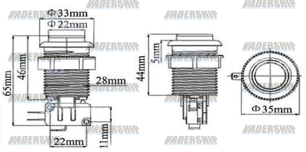 American style Push BUTTONS | Vadership's Amusements & Parts