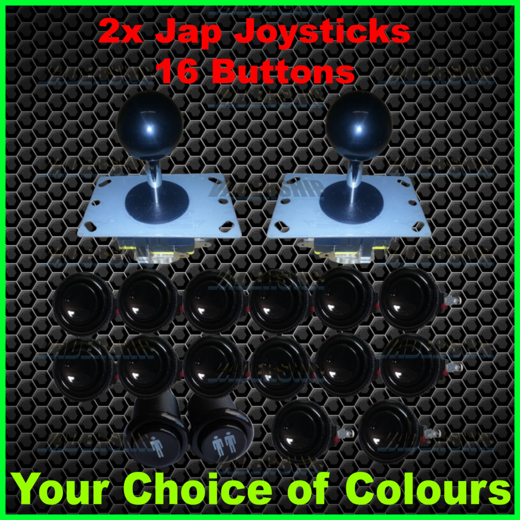 2x Japanese JOYSTICKS & 16x BUTTONS – Vadership's Amusements & Parts